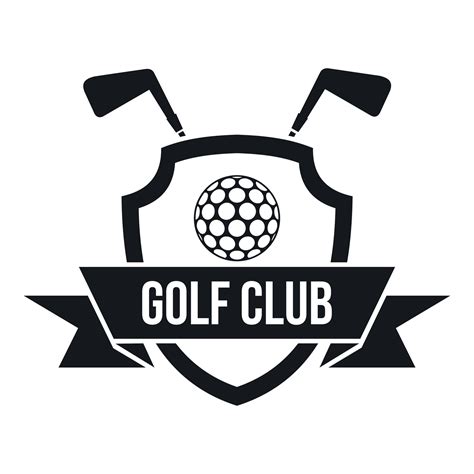 Golf Club Emblem Icon Simple Style 14863270 Vector Art At Vecteezy
