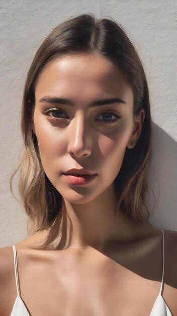 Premium Photo Drop Shadow On White Wall Background