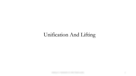 Solution Module V Inference Of First Order Logic Unification And