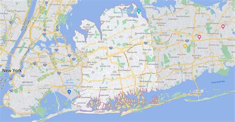 Nassau County Long Island Map