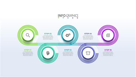 Infographic 비즈니스 아이콘 템플릿 디자인 프리미엄 벡터