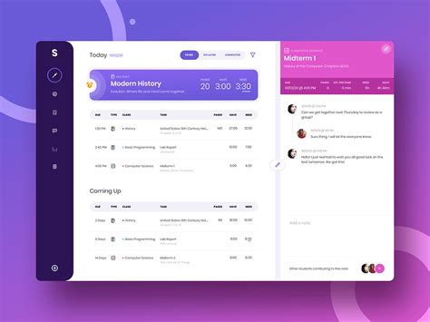 Classes User Interface By Mossio On Dribbble
