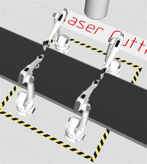 Simultaneous Working Robot Programming Visual Components The