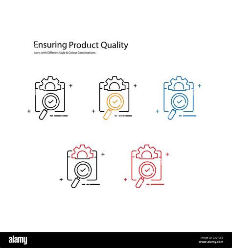 Ensuring Product Quality And Quality Assurance Vector Icon Design Stock Vector Image And Art Alamy