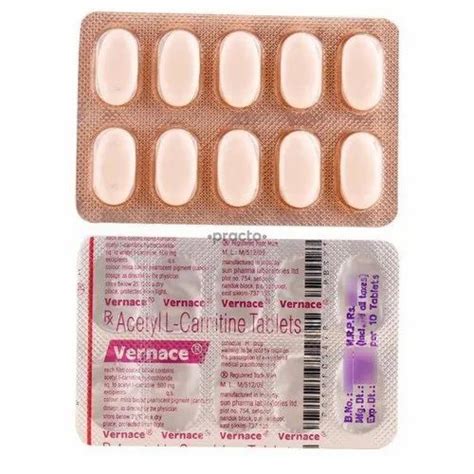 Vernace Nutritional Supplement Tablet 10 Tabstrip Price From Rs83