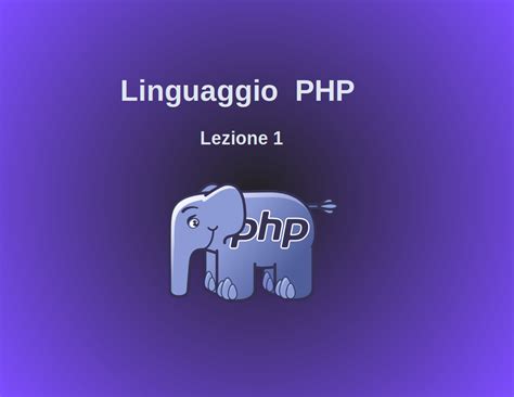 Corso Web Parte Iii Lezione N1 Linguaggio Php Blog Di