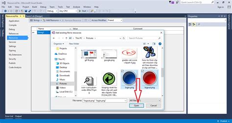 Adding An Image Into The Resources In VB Net SourceCodester