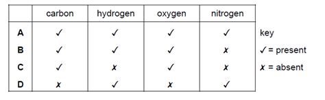 Igcse Biology 0610 4 1 Biological Molecules Igcse Style Questions Paper 1