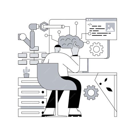 Premium Vector Business Process Automation Abstract Concept Vector