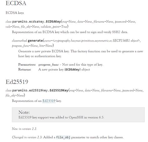 ed25519 key generation support · issue 1136 · paramiko paramiko · github