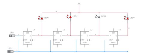 4 Bit Shift Register Sipo Multisim Live