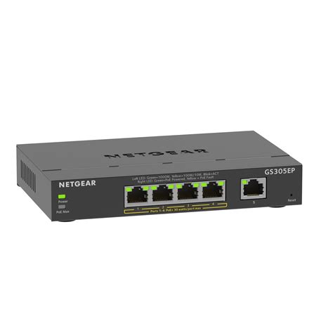 NETGEAR GS305EP 5 Port Gigabit Ethernet Plus PoE Switch 63W The NetGear4Less Store