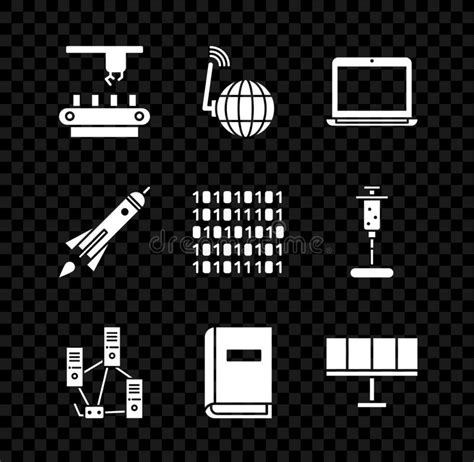 Set Factory Conveyor System Belt Social Network Laptop Computer User Manual Solar Energy