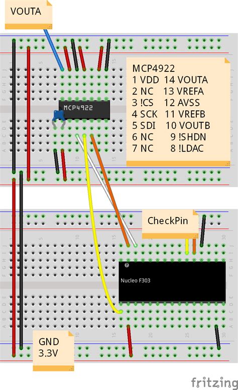 音源とオーディオの電子工作（予定） nucleo f303k8 mbed の内蔵dacとspi dacのmcp4922の速度を比較する