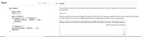 Solved Figure 1 Of 3 Int X 4 Int Main Pid T Pid Fork If