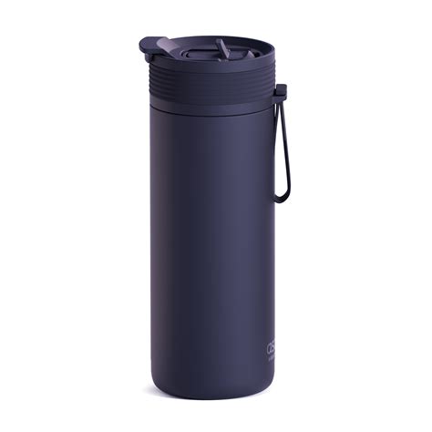 Black Oasis Gym Water Bottle Double Wall Insulated And Spill Proof