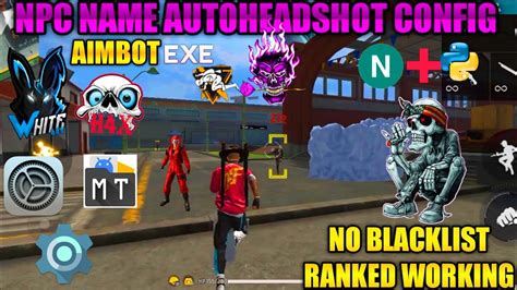 Free Fire Headshot Config File 🎯 With Npc Name Free Fire Aim Lock