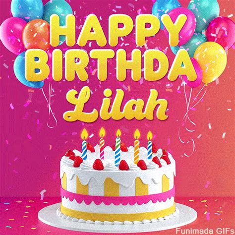 Fun And Colorful Animated Birthday Greeting For Lilah Download On
