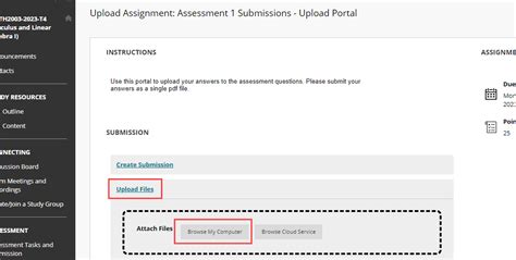 how do i submit to a blackboard assignment technology services