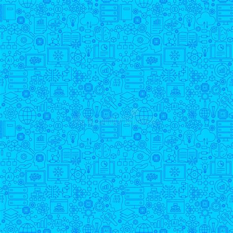 Line Artificial Intelligence Package Labels Stock Vector Illustration Of Automation Business