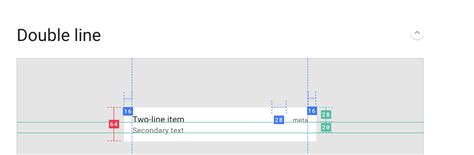 Mdc List Double Line Has Incorrect Text Alignment Issue Material Components Material