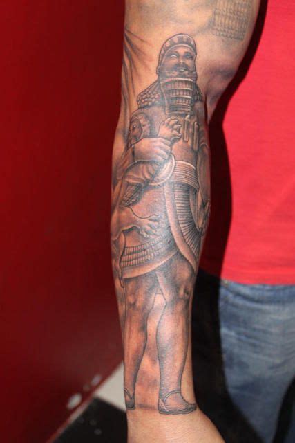 Assyriankingblackgrey Tattoos Black And Grey Body Art