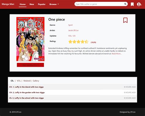 Github Zfcon Manga Reader Manga Reader Template