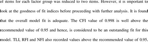 Presents The Results Of CFA Analysis Using SEM Where The Number Download Table
