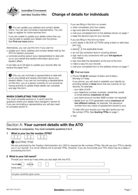 Australian Tax File Number Sample