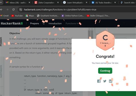 Sashi Uppu On Linkedin Hackerrank Coding Programming Achievement Continuouslearning