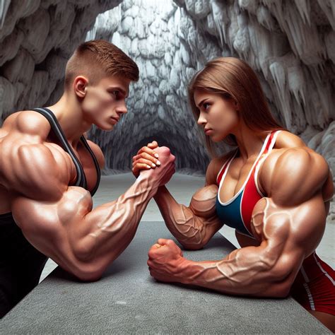 Armwrestling Mixed Muscular Strong Athletes Battle By Artofmuscles2024
