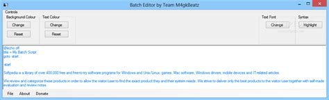 Batch Editor Download Softpedia