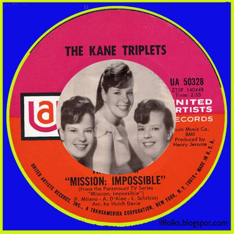 Ill Folks Mission Impossible With Lyrics The Kane Triplets