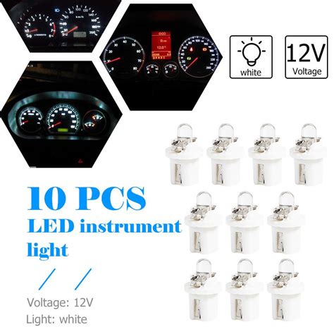 Купить 10 шт T5 B8 5d 5050 Smd светодиодный автомобильный прибор