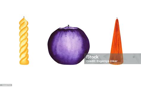 촛불의 수채화 그림입니다 할로윈을 위해 손으로 그린 촛불 세트 당신의 디자인을 위해 개성 개념에 대한 스톡 벡터 아트 및 기타 이미지 개성 개념 개체 그룹 공휴일