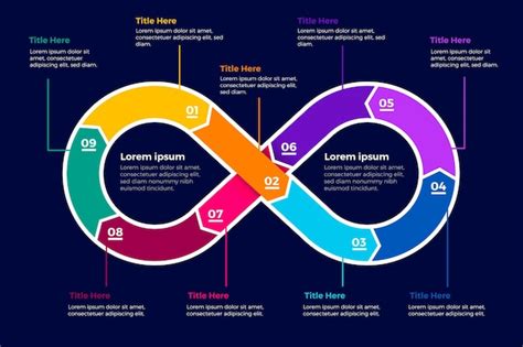 Infinity Loop Infographic Free Vector