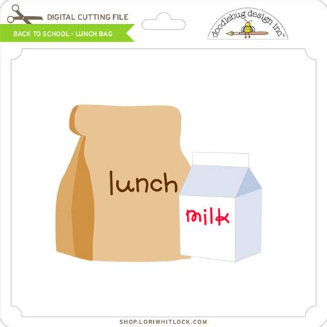Lunch Bag In Paper Kawaii Character Royalty Free Vector 3990330