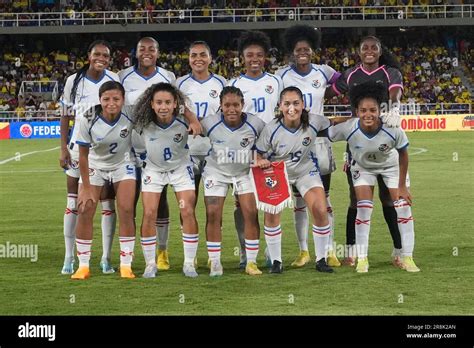 Panama´s Starting Soccer Players Pose For A Team Photo Prior To A Women