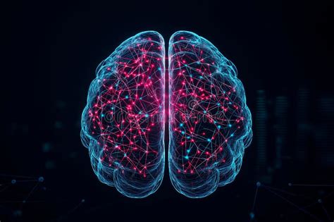 Colorful Abstract Representation Of Brain With Interconnected Neural Networks Showcasing Vibrant
