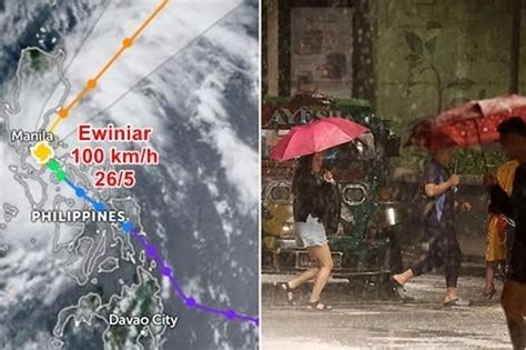 Bão Ewiniar Aghon đổ Bộ đến 8 Lần Vào Philippines Cường độ Mạnh Hơn