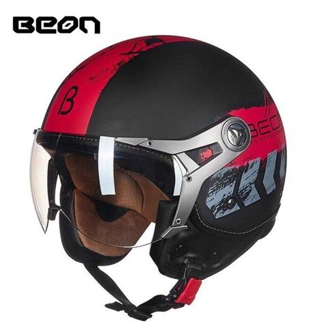 Genuine Beon Vintage Motorcycle Helmets ECE Retro Moto Casco Bike ...