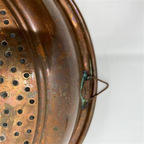 Two Early 20th Century Copper Colanders Set Of 2 Chairish