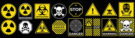 미래 지향적인 Hud 경고 프레임 개념은 위험 구역 경고 및 주의 기호를 특징으로 합니다 인쇄 및 디지털 인터페이스에 적합한 고품질 벡터 일러스트레이션 빨간색 테두리 주의