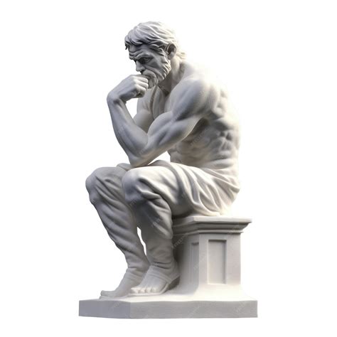Premium Photo Original Pose Thinker Statue