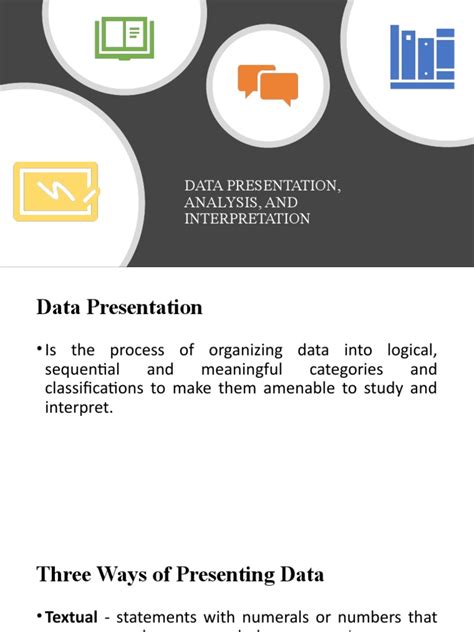 Data Presentation Analysis And Interpretation 2 Pdf Statistics