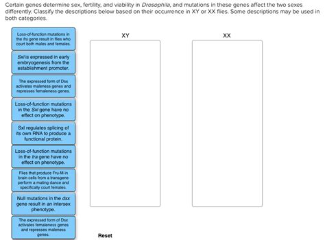 Solved Certain Genes Determine Sex Fertility And Viability Chegg Com