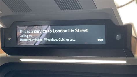 Class 720 Announcement From Clacton On Sea Too London Liverpool Street