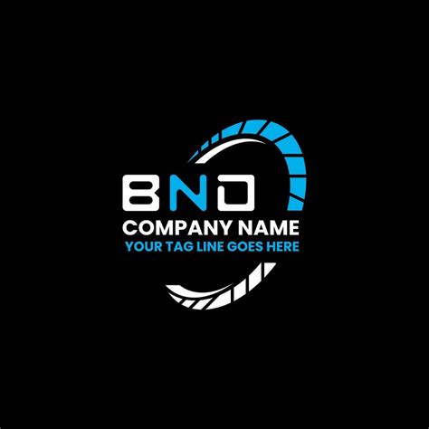 Bnd Letra Logo Creativo Diseño Con Vector Gráfico Bnd Sencillo Y