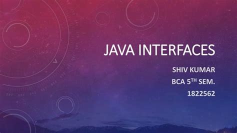 Interfaces In Java Pptx