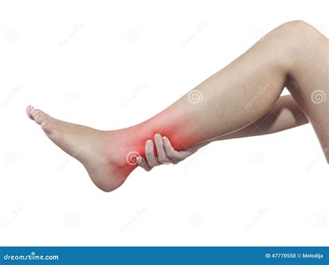 Ik Verstuikte Mijn Enkel Stock Foto Image Of Ziekte 47770550